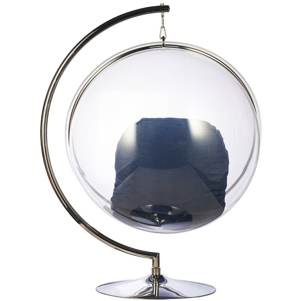 Bubble Chair and Stand in Stainless Steel | Bubbles and Balls