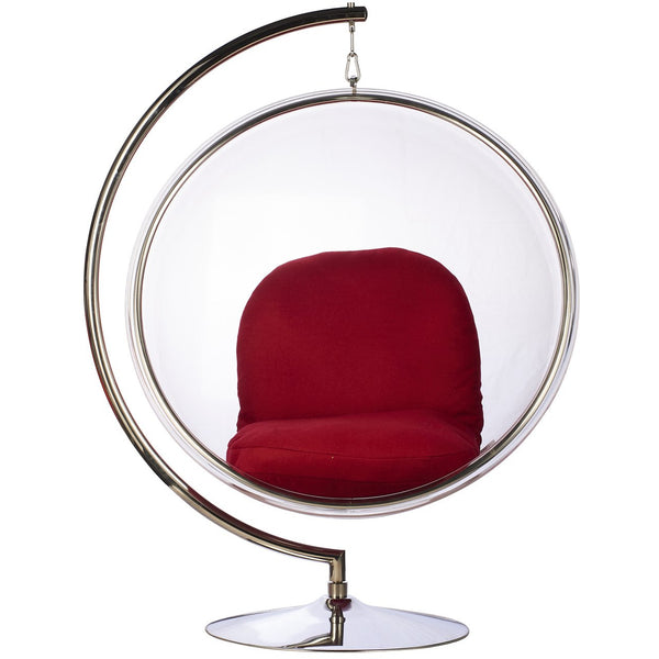 Bubble Chair and Stand in Stainless Steel | Bubbles and Balls