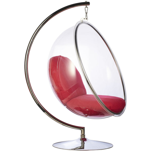 Bubble Chair and Stand in Stainless Steel | Bubbles and Balls