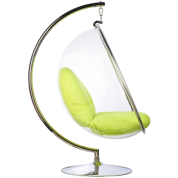 Bubble Chair and Stand in Stainless Steel | Bubbles and Balls