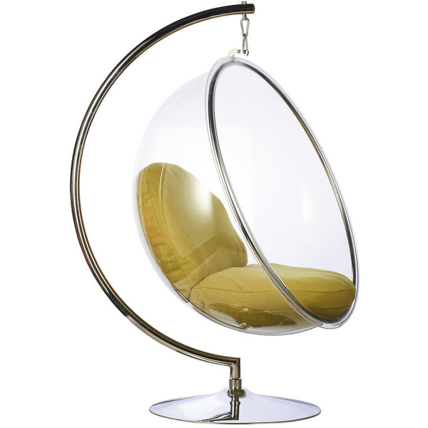 Bubble Chair and Stand in Stainless Steel | Bubbles and Balls