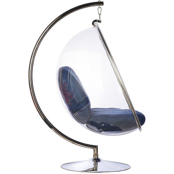 Bubble Chair and Stand in Stainless Steel | Bubbles and Balls