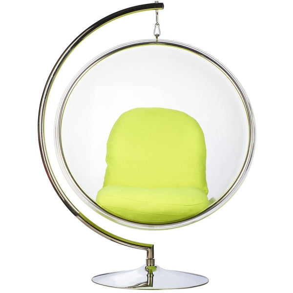 Bubble Chair and Stand in Stainless Steel | Bubbles and Balls