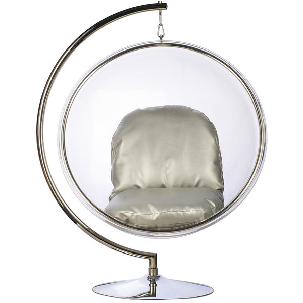 Bubble Chair and Stand in Stainless Steel | Bubbles and Balls