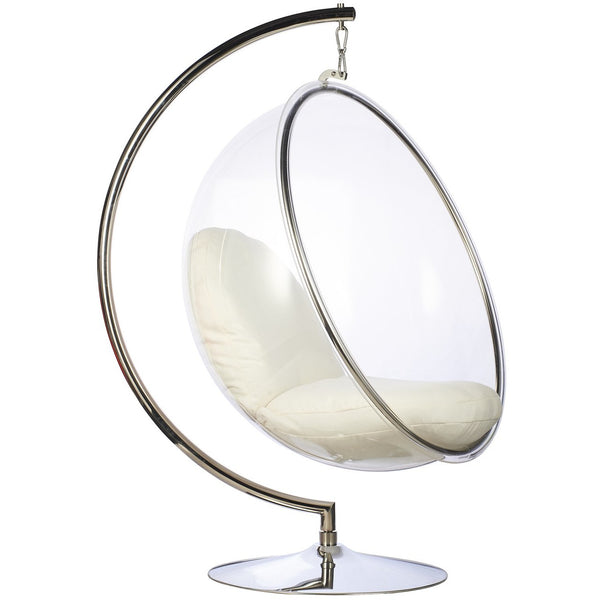 Bubble Chair and Stand in Stainless Steel | Bubbles and Balls