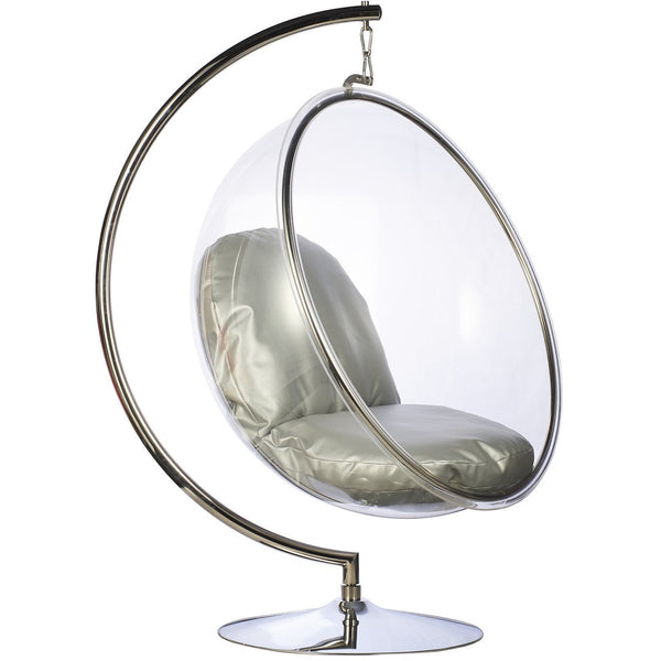 Bubble Chair and Stand in Stainless Steel | Bubbles and Balls