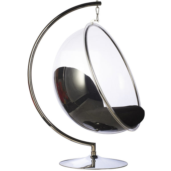 Bubble Chair and Stand in Stainless Steel | Bubbles and Balls